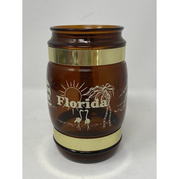 Siesta Ware | Dining | Vintage State Of Florida Brown Glass Siesta Ware ...